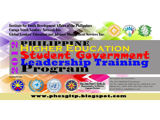 Philippine Higher Education Student Government Leadership Training ...