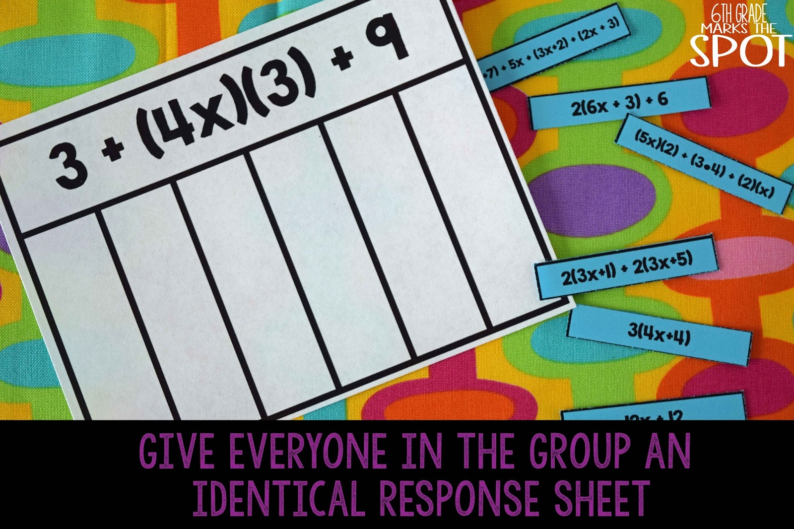 6th Grade Marks the Spot: Scavenger Egg Hunt: Equivalent Expressions