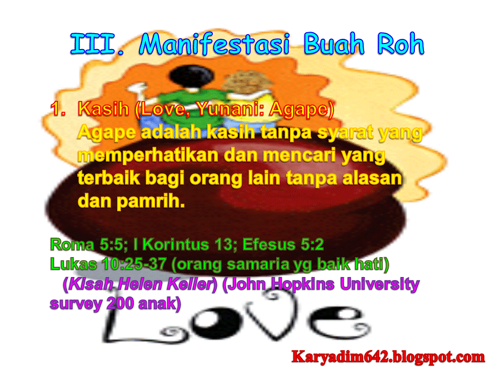 SENI MEMBENTUK GAMBAR: 130.5 BUAH ROH KUDUS