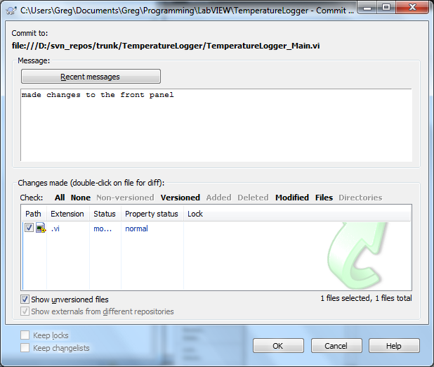 Etching Pathways Source Control For Labview Using Tortoisesvn