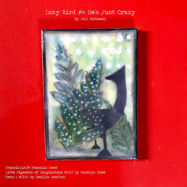 StencilGirl Talk: Treat Yourself With Inky Birds by Jill McDowell