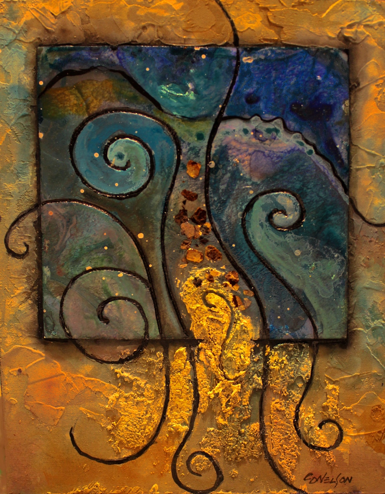 CAROL NELSON FINE ART BLOG: "Beach Patterns" mixed media abstract ...