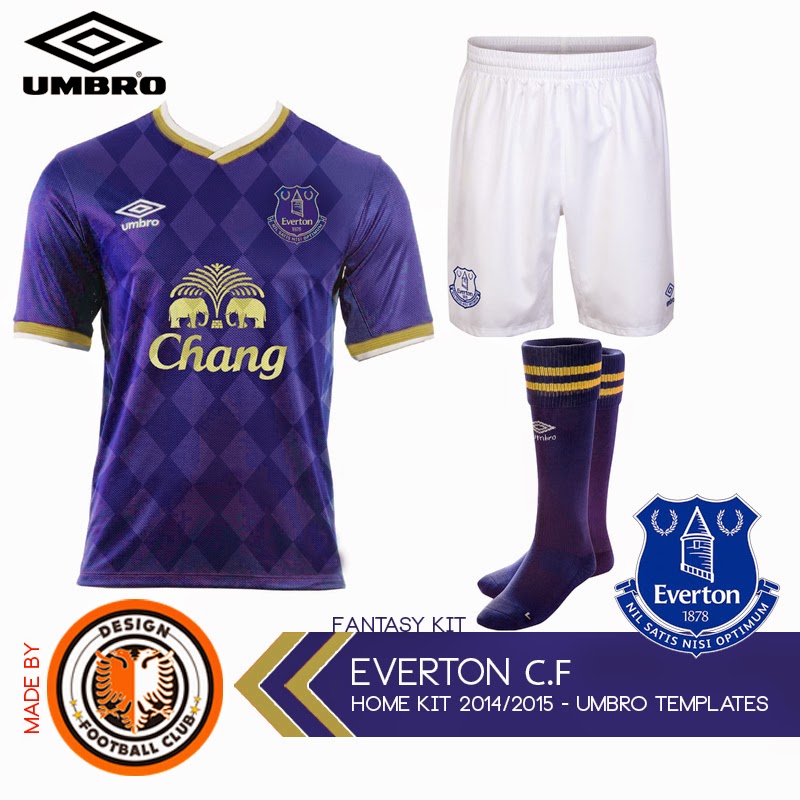 Design Football Club: Everton veste Umbro - Inspiração Kit 1986
