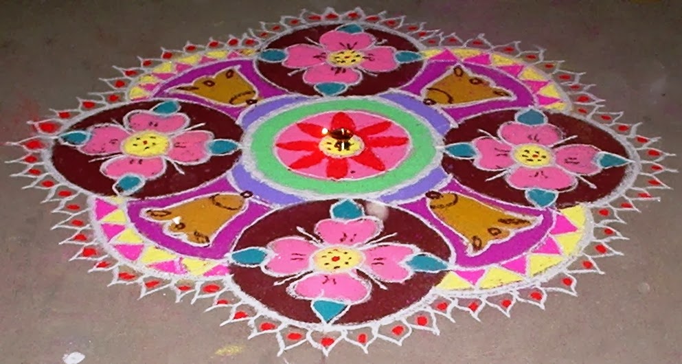 6 Simple and Unique Rangoli Designs To Try| Styles At Life