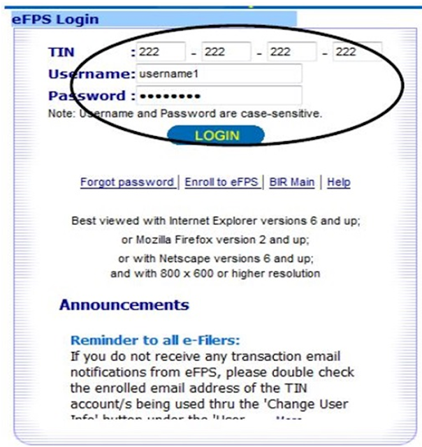 How to Register with the BIR eFPS (eFiling and Payment System) - Ines ...