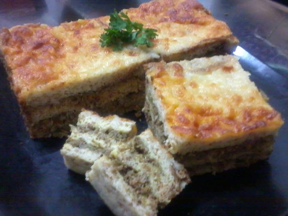 PATYSKITCHEN: BEEF, CHEESE BREAKFAST CASSEROLE / ROTI LAPIS DAGING