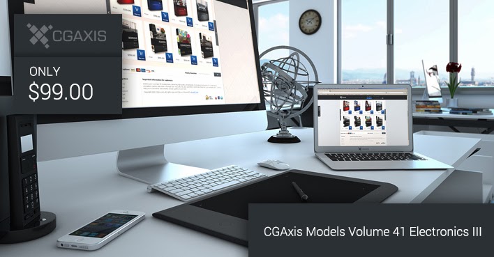 CGAxis Models Volume 41 Electronics III | Computer Graphics Daily News