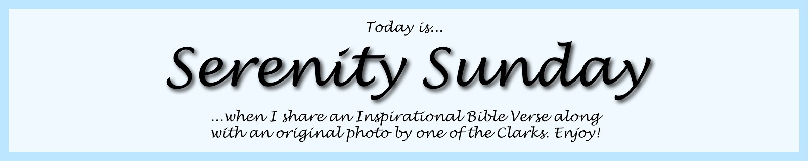 Mindy Starns Clark: First Ever Serenity Sunday