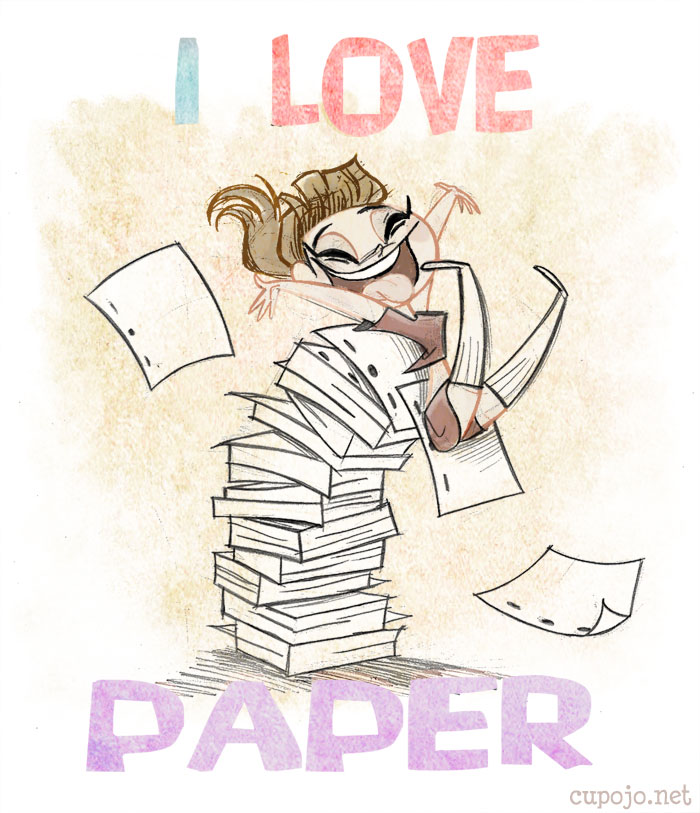 Joanna Davidovich's Art & Animation Blog: Daily Crapbook: I Love Paper