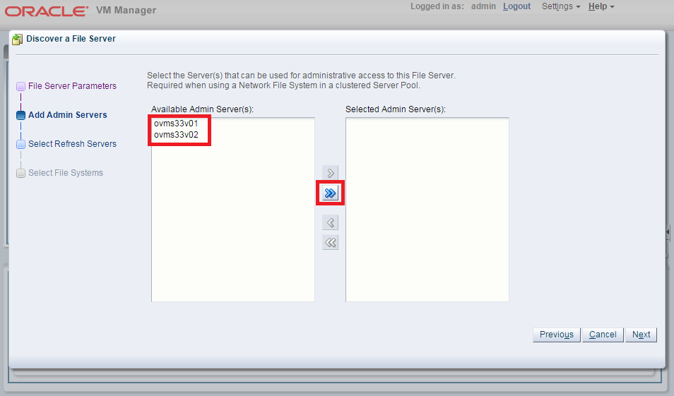 Oracle Linux とその周辺のもの: Oracle VM Manager 3.3.3 での NFS 登録。