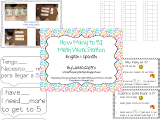 Classroom Freebies Too: Number Sense Math Work Station Freebie
