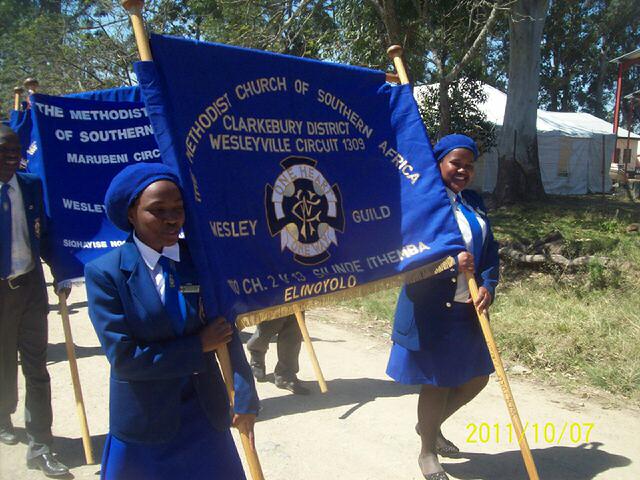WESLEY GUILD (SA): Flags procession at Clarkebury district