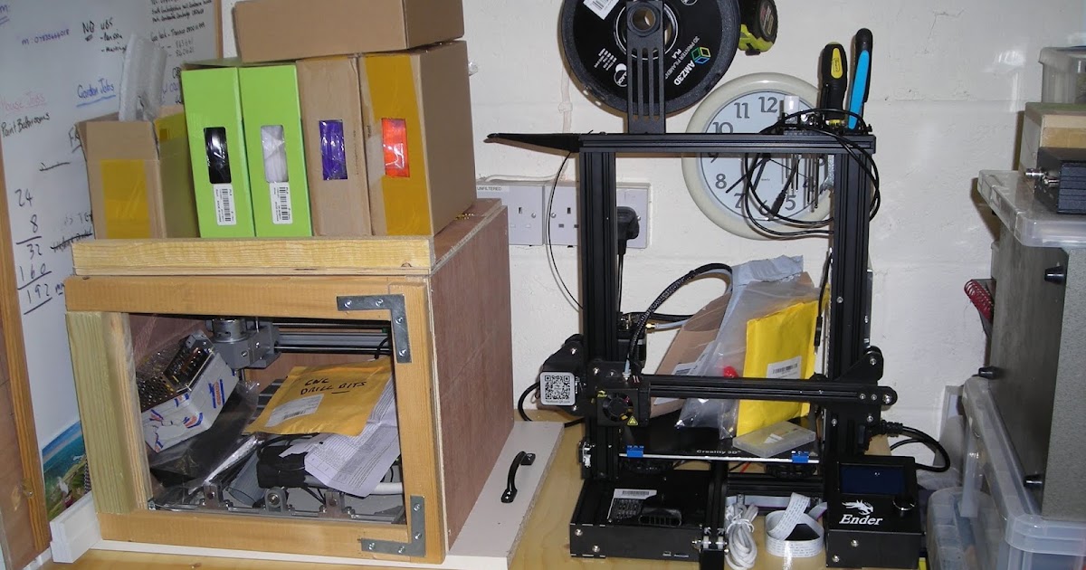 M1KTA's QRP ham radio blog: 3D Printer/CNC reorg