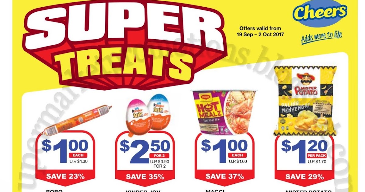 Cheers Super Treats 19 September - 02 October 2017 ~ Supermarket Promotions
