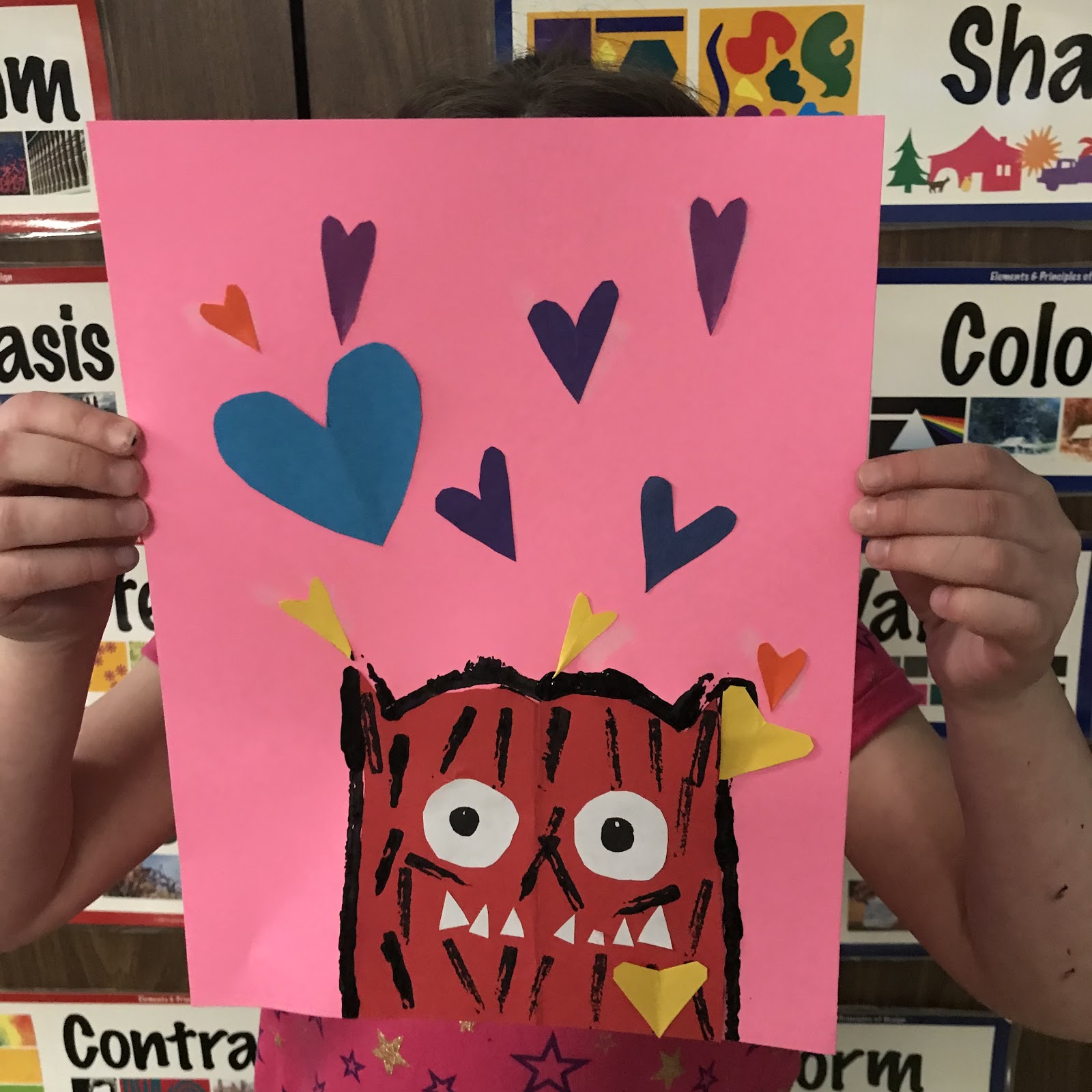 Elements of the Art Room: 1st grade Love Monsters