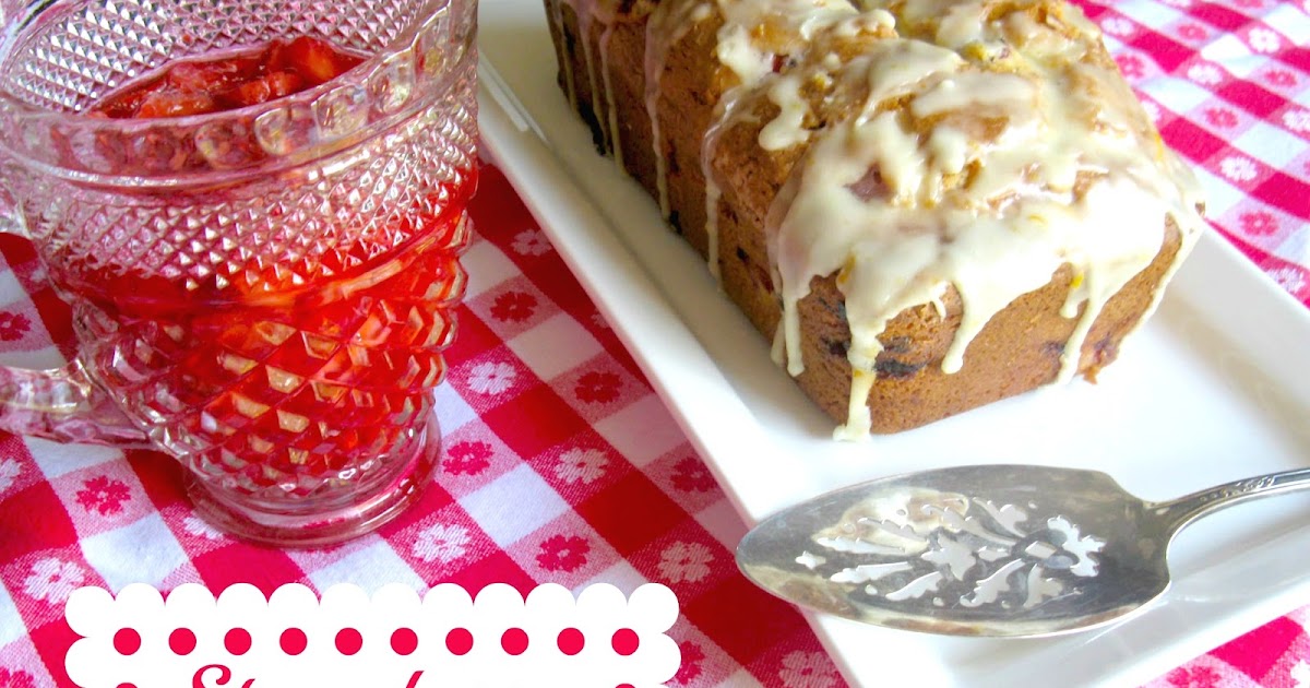 Strawberry Shortcake Bread with a Chunky Strawberry Sauce