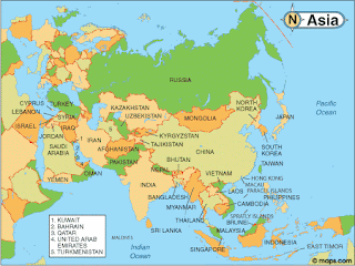 China Map Locations in Asia Area | China Map Cities, Tourist