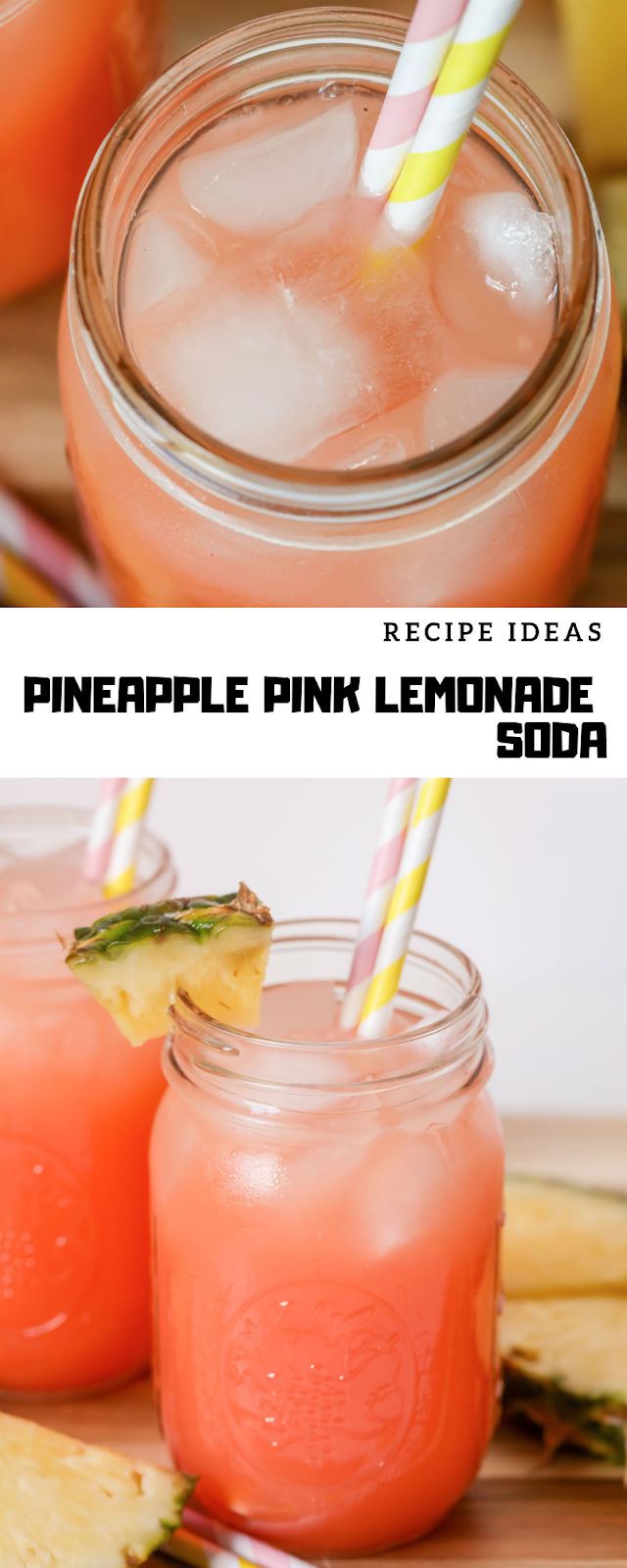Pineapple Pink Lemonade Soda