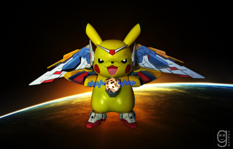 GUNDAM GUY: Pikachu Wing Version - Custom Build