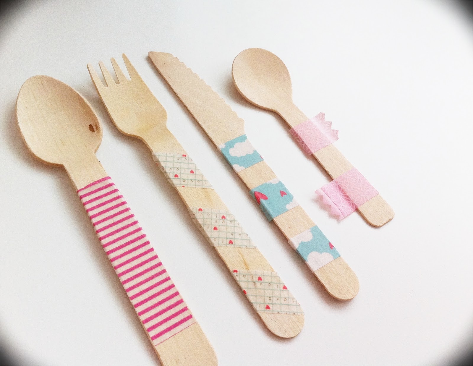 ¡Mamá me caso!: DIY...¡Cubiertos de madera decorados con washi tape!