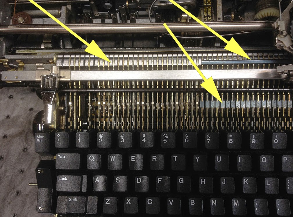 When I try and type a letter, the typewriter just automatically keeps ...