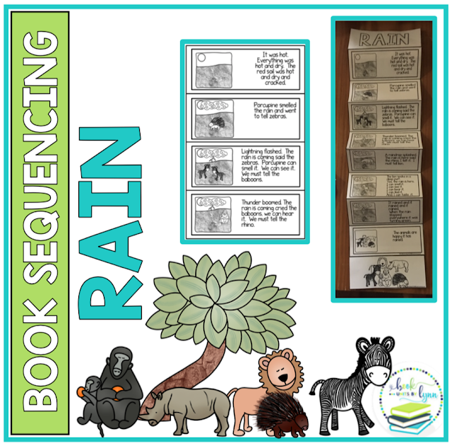 RAIN LARGE SEQUENCING CRAFT ~ Book Units by Lynn
