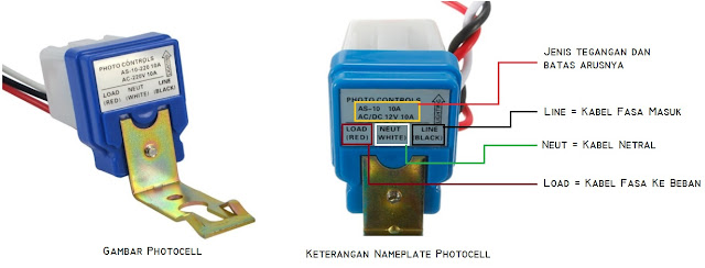 Memasang Photocell Untuk Menyalakan Lampu ~ Guru Listrik Keren