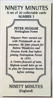 NFFC Cards & Stickers: Ninety Minutes Footballers of the 1950s Peter Higham