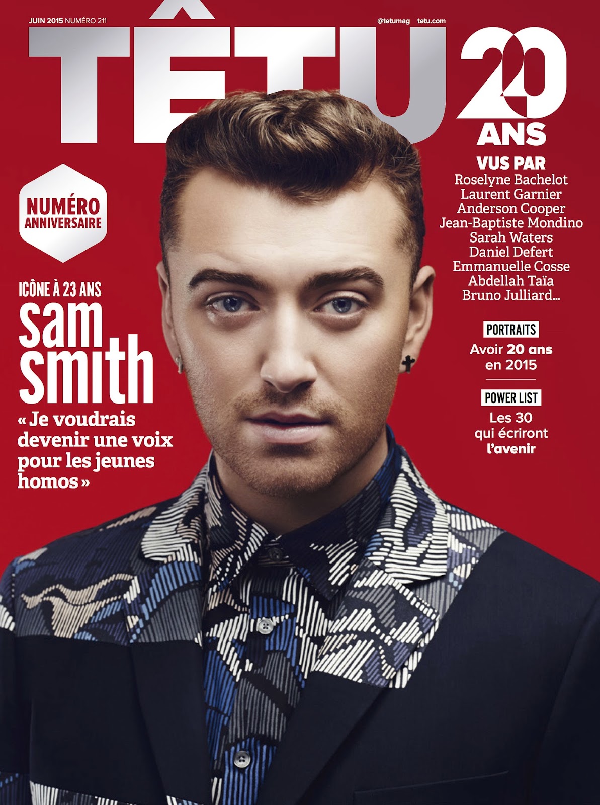 Grégory Capra: Grégory Capra avec Sam Smith dans Têtu Magazine