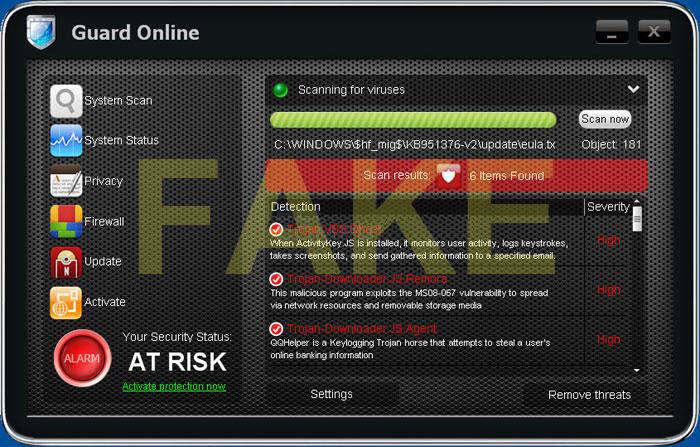 Remove malwares and viruses: Guard Online virus description and removal