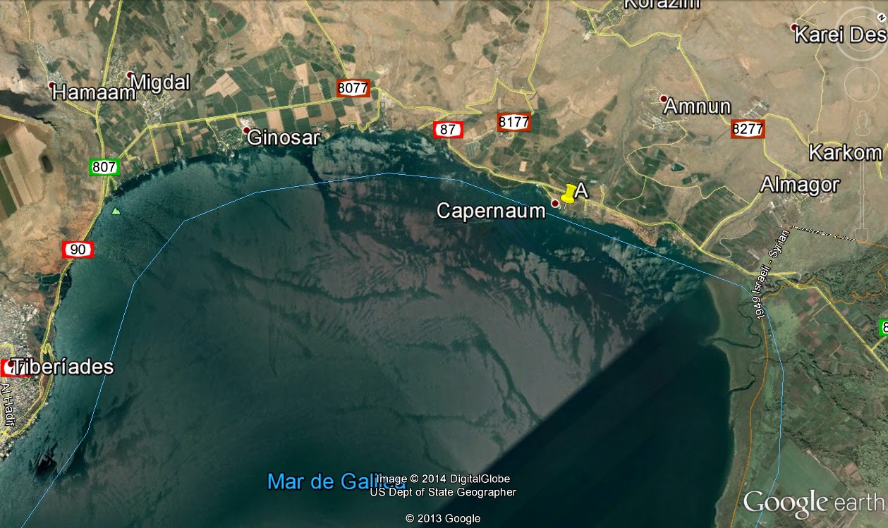 ArqueoLugares: CAFARNAÚM. Mar de Galilea. Israel.