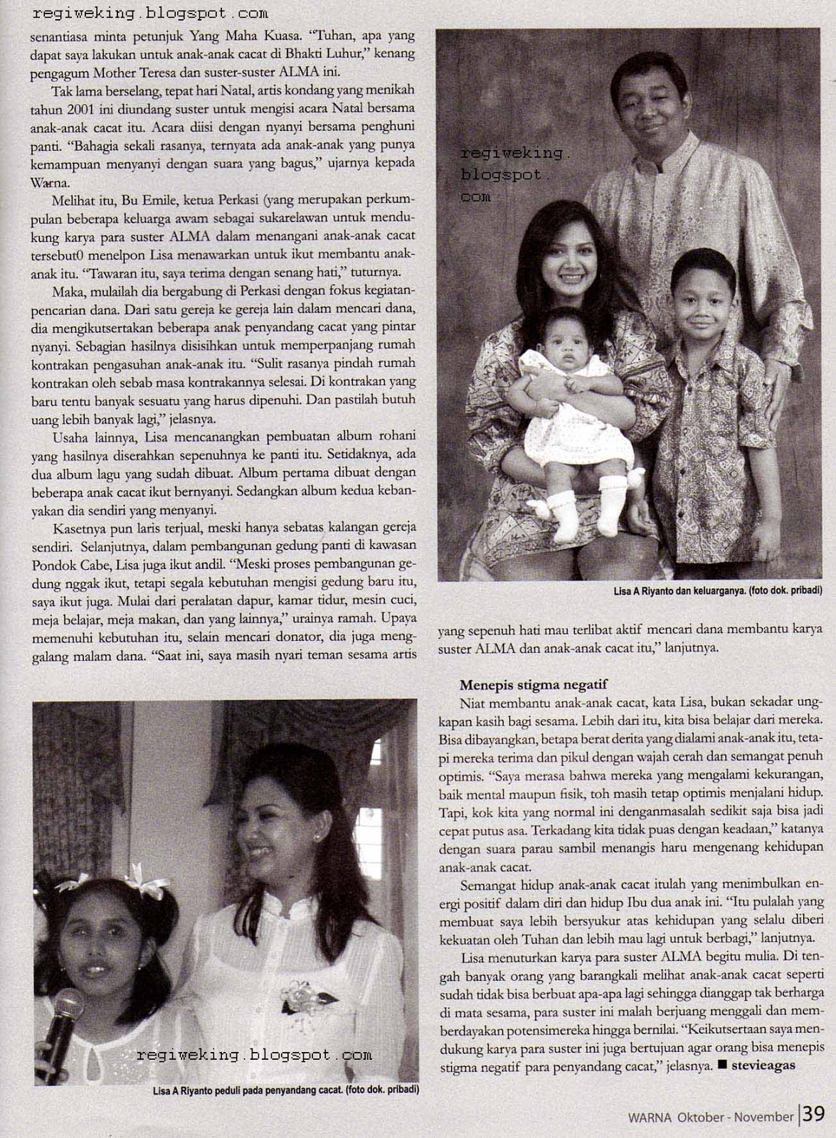 Clippings of Indonesian Women in Print Media: Lisa A.Riyanto