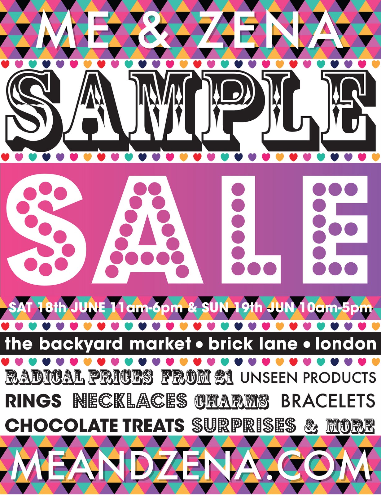 Me & Zena sample sale - Reena Rai