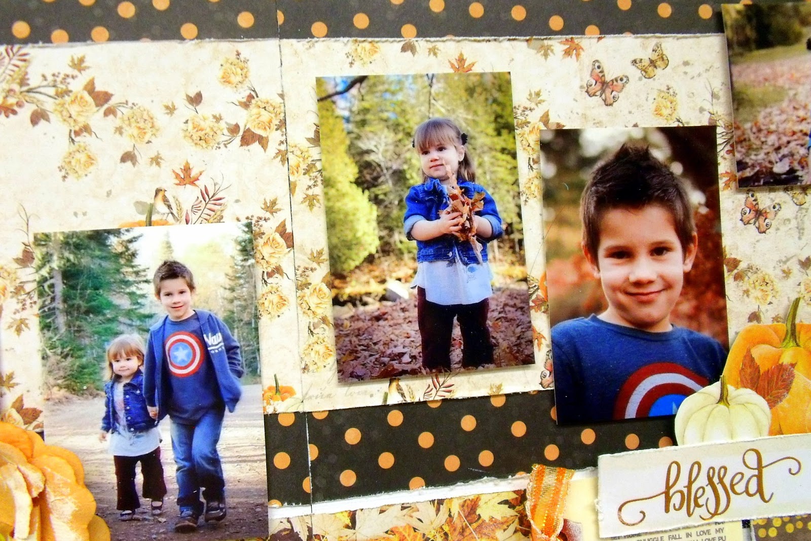 Scrap-Utopia: LOVELY FALL DAY - Double Page Layout (Scraps of Elegance ...