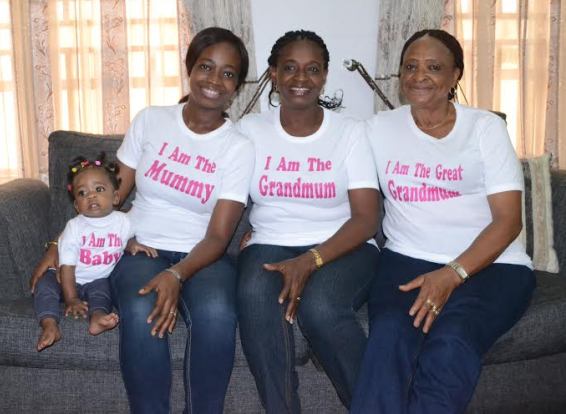 Beautiful! Check out this photo of a family of four generations