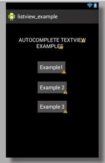 Autocomplete Textview, Listview and Theme in Android Example [Tutorial ...