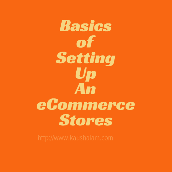 Basics Of Setting Up An Ecommerce Stores By Kaushalam
