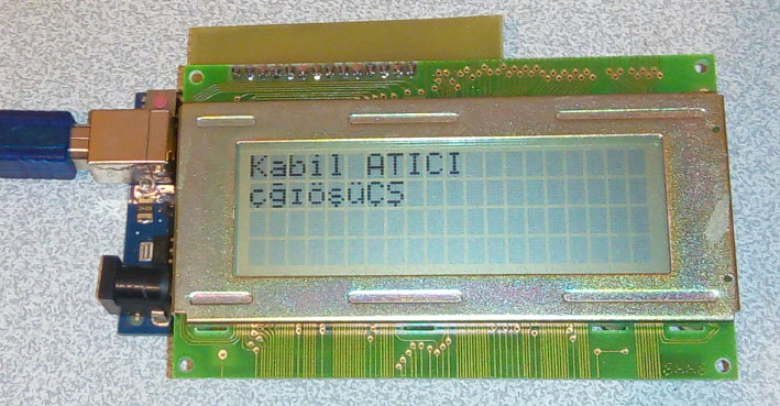 Elektronik ve İşlemciler: Arduino/Genuino UNO üzerinden LM044L sürülmesi