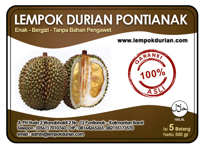 Lempok Durian Pontianak | Lempok Durian Asli