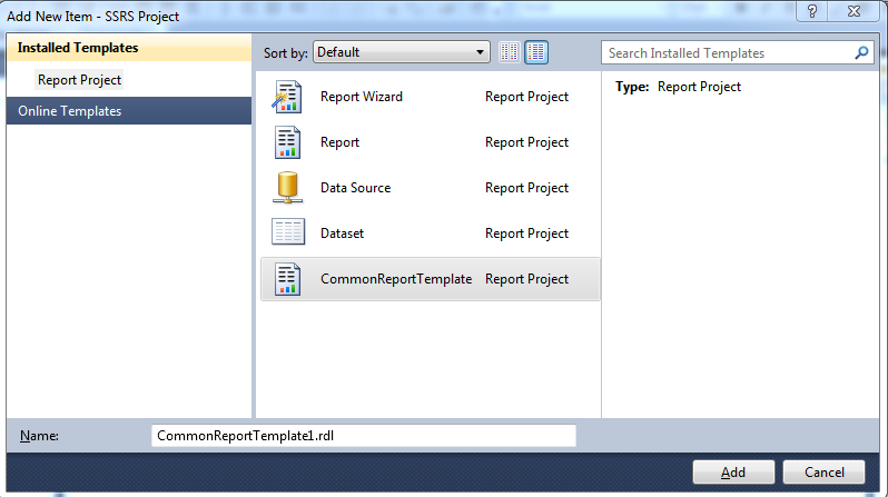 LOKESH MSBI How To Create The SSRS Report Template LOKESH MSBI How To Create The SSRS Report Template