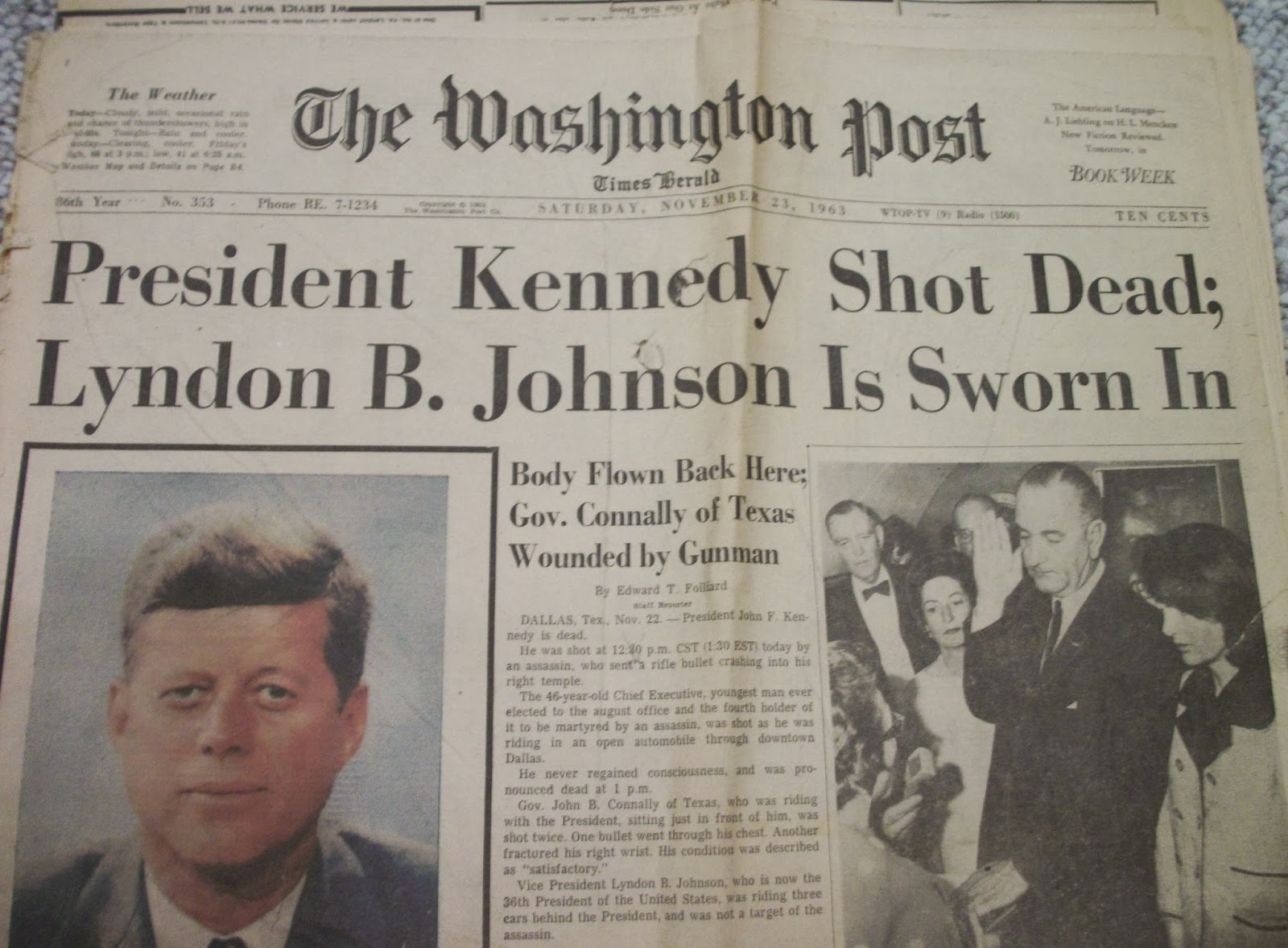 1963. 50 Years Later: The News Coverage of the JFK Assassination