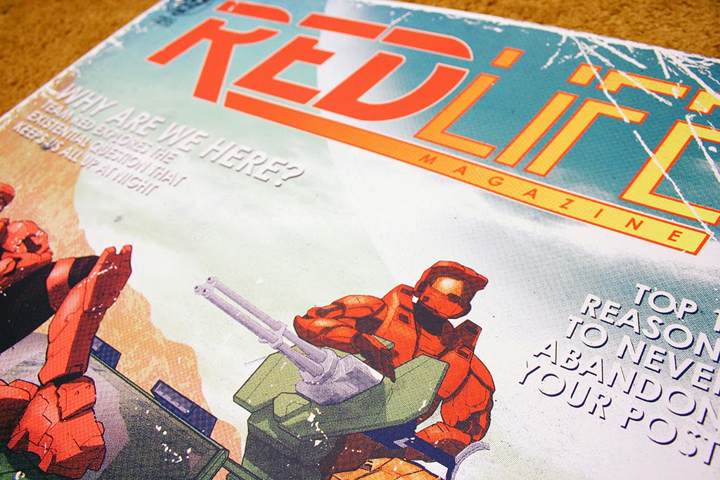 INSIDE THE ROCK POSTER FRAME BLOG: Tim Anderson Red Life Halo RvB Print ...