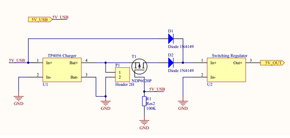 I Decided To Use A Tp4056 Charger Board To Charge The Battery While