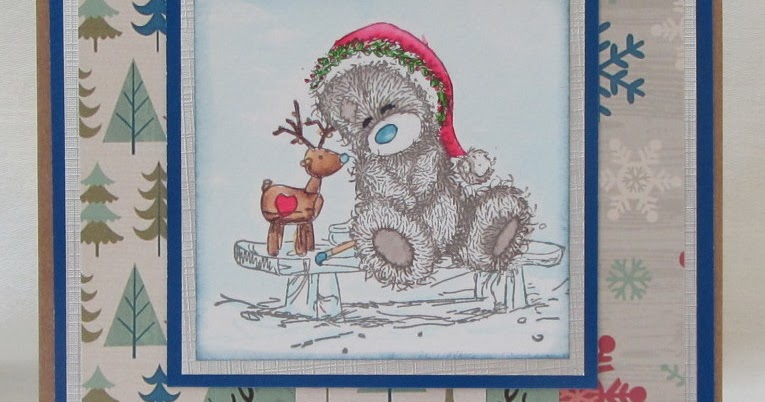 Tinyrose's Craft Room: Tatty Ted Christmas card
