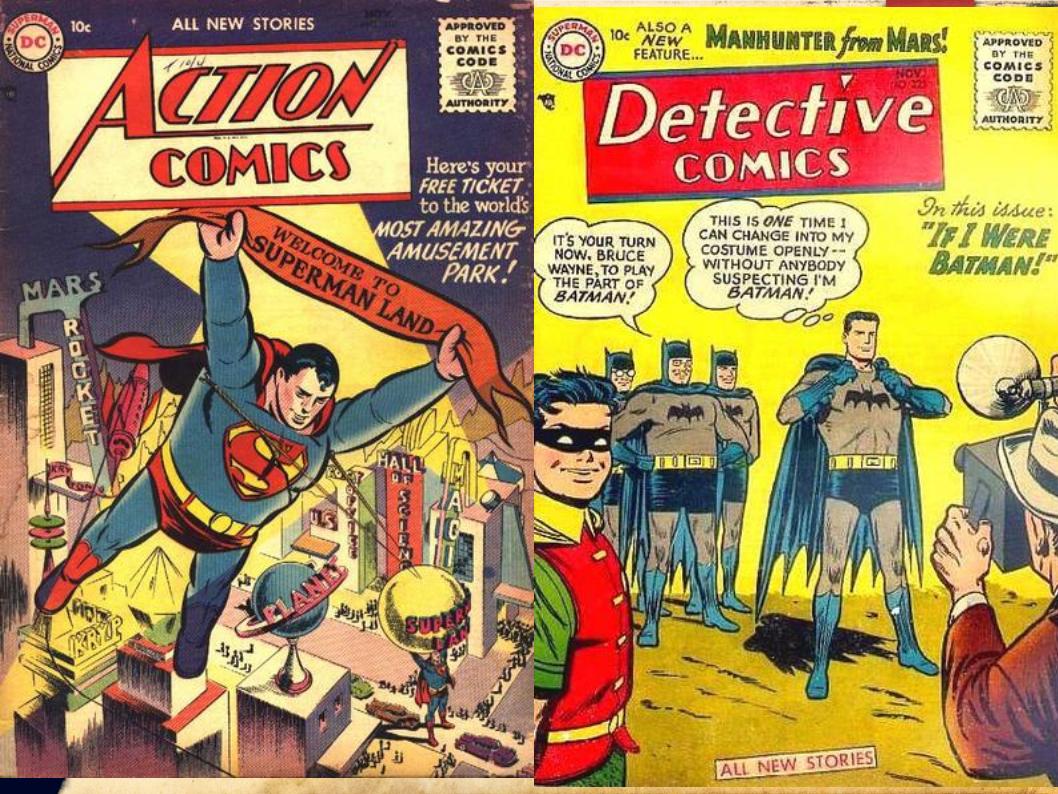 Dave's Comic Heroes Blog: When Did Action Comics Overtake Detective Comics
