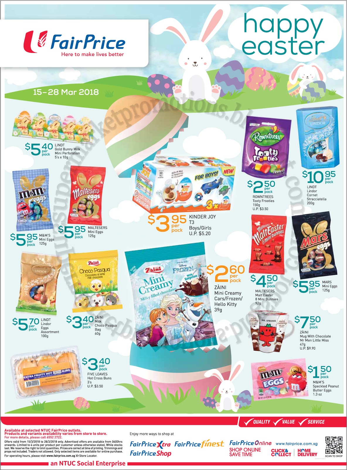 NTUC FairPrice Easter Promotion 15 - 28 March 2018 ~ Supermarket Promotions