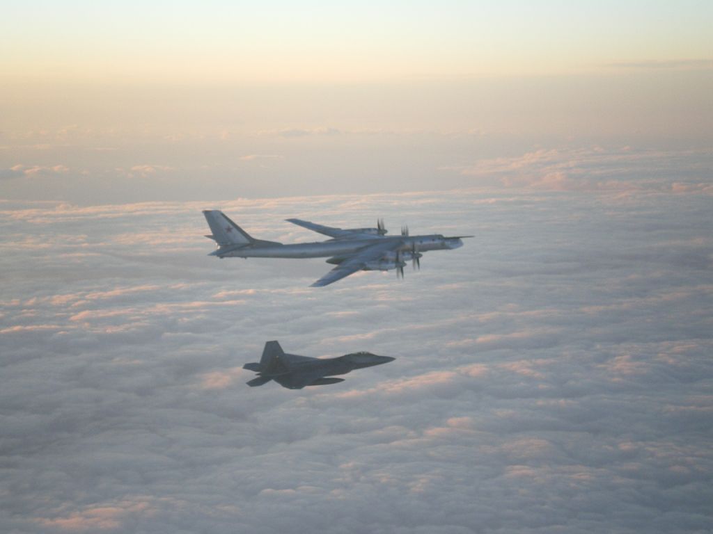 MIRAGEC14: US F-22s intercept Russian bombers escorted by fighters near ...