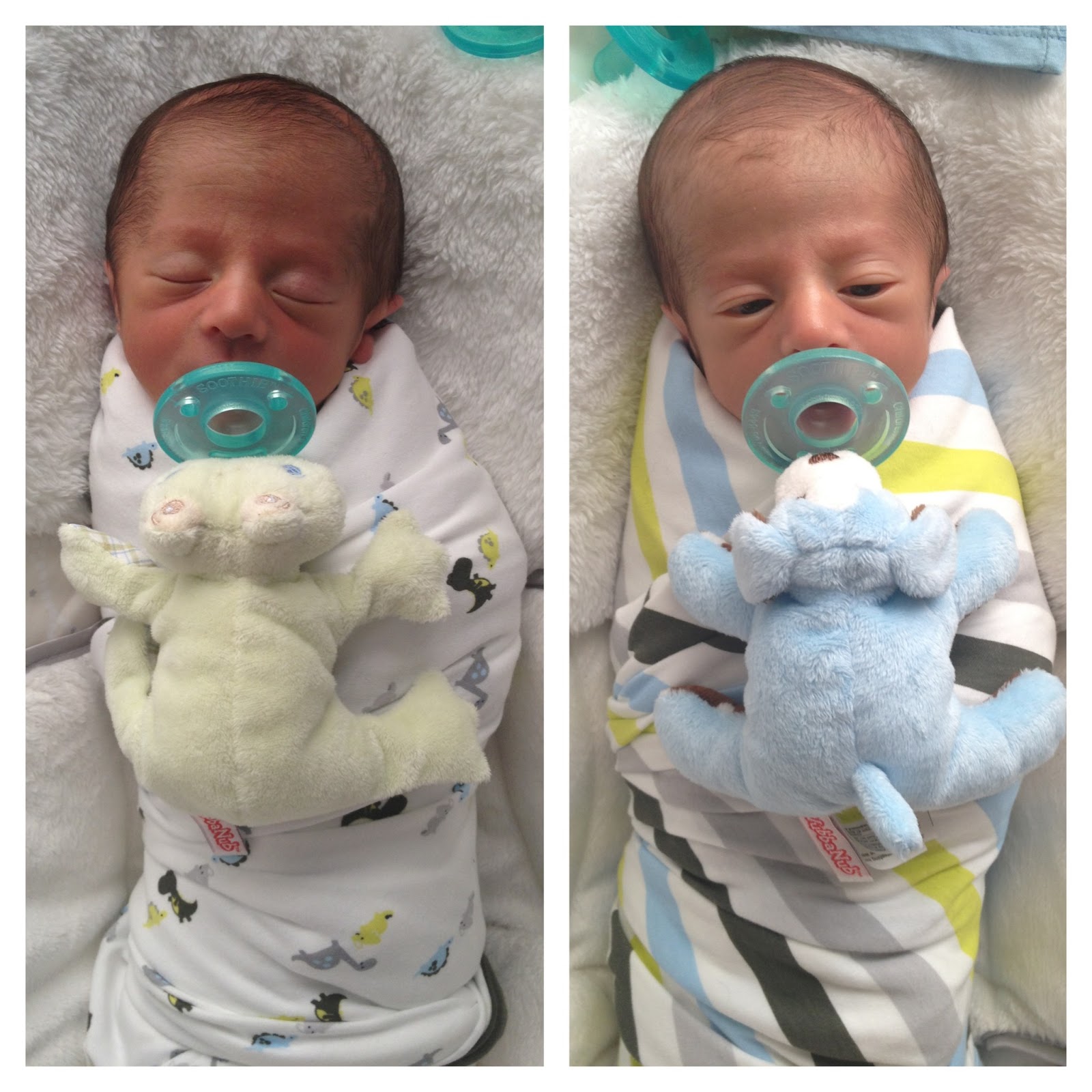 The Young Twin's: 1-2 months with twins, a bit late Opp's