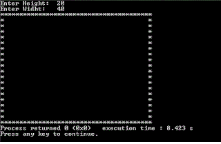 C++ program to print a hollow square shape using for loops, if else and ...