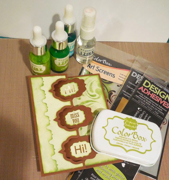 Live Laugh Scrap with Steph Ackerman: Hi! Miss You with Izink Pigment Ink